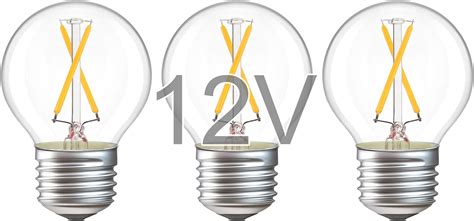 TOKCON 12 Volt Low Voltage LED Light Bulbs Soft Warm 2700K 2W Only For 12V DC AC 25W