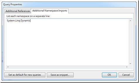 Mrkt 的程式學習筆記 Dynamic Linq Entity Framework Part2：dynamic