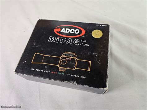 8908 Adco Mirage 1” Diameter Multi Color Dot Reflex Sight Red Dot” 1x In Box For Sale
