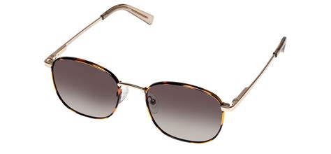 Le Specs Neptune Deux Sunglasses Bright Gold Tort Khaki Gradient