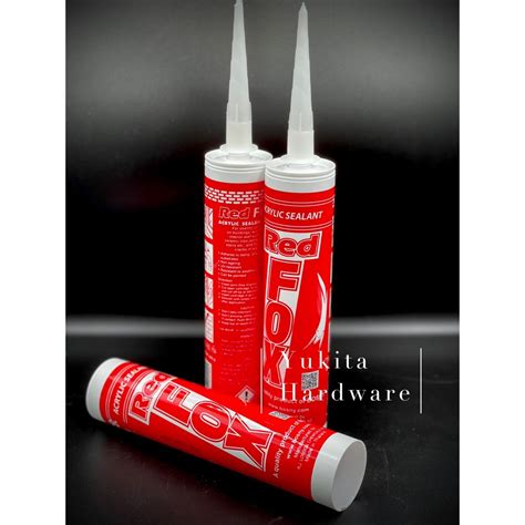 1 หลอด กาวอะคริลิค Redfox Acrylic Sealant เรดฟ๊อก สีขาว ดำ น้ำตาล กาว