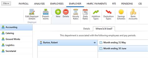Adding Amending Departments Brightpay Documentation