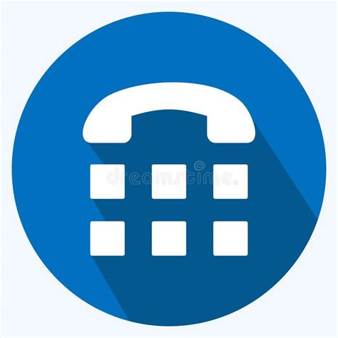 Icon Teletype Suitable For Mobile Apps Symbol Long Shadow Style Simple Design Editable