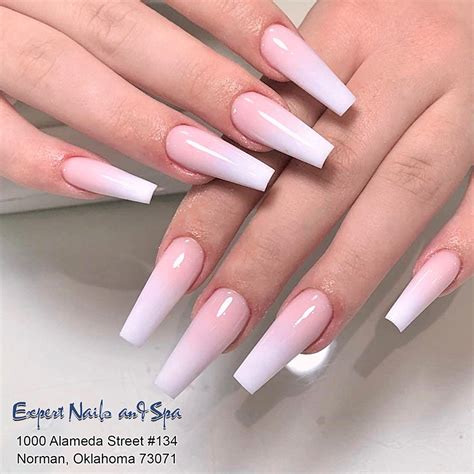 Expert Nails The Pink And White Ombre Nails Are Called
