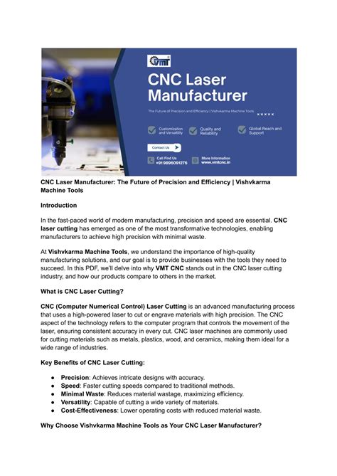 Ppt Cnc Laser Manufacturer Precision Cnc Laser Machines By Vishvkarma Machine Tool