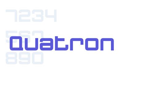 Quatron Font Free [download Now]