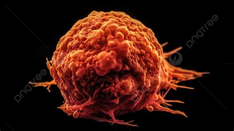 Leukemia Cell On Black Background Picture Of A Tumor Background Image