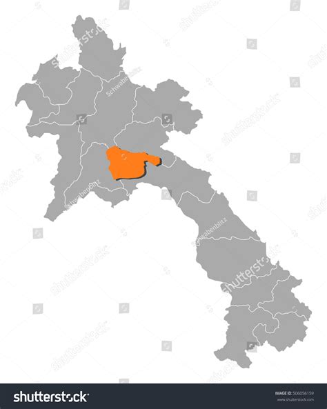 Map Laos Xaisomboun Stock Vector 506056159 Shutterstock