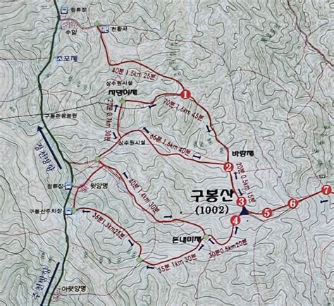 진안 구봉산 등산코스 상양명 바랑재 구봉산 왕복 이산저산