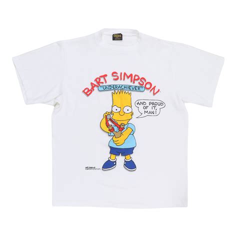1991 The Simpsons Bart Simpson Underachiever Shirt Wyco Vintage