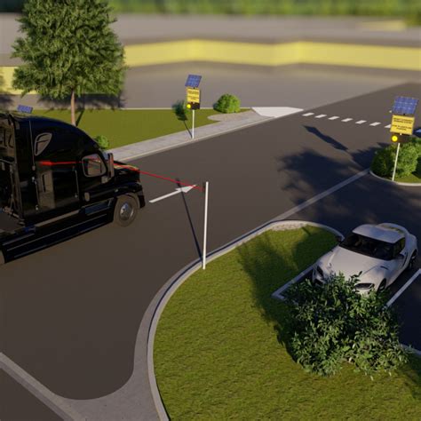 Vehicle Over Height Warning System Solar Lighting Designs