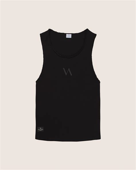 Pongo Mens Black Tank Top Values Culture