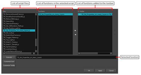 Harmony 22 Premium Documentation Scripts Manager Dialog Box