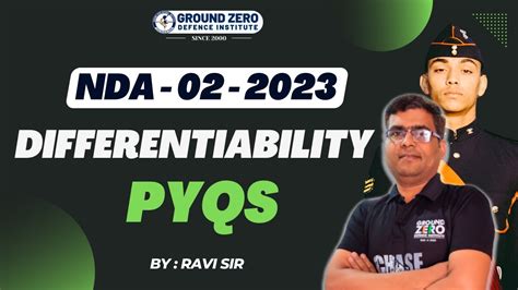 NDA Differentiability PYQ NDA Maths Previous Year Question NDA By Ravi Sir YouTube