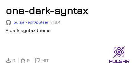 One Dark Syntax