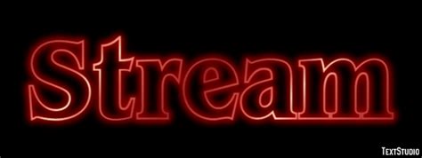 Stream Text Effect And Logo Design Word
