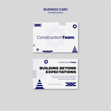 Free Psd Construction Template Design