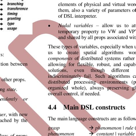 Dsl Top Level Syntax Download Scientific Diagram