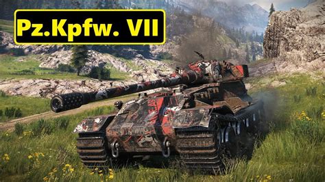 Pz Kpfw VII 10k Dmg 7 Kills World Of Tanks Top Replays YouTube