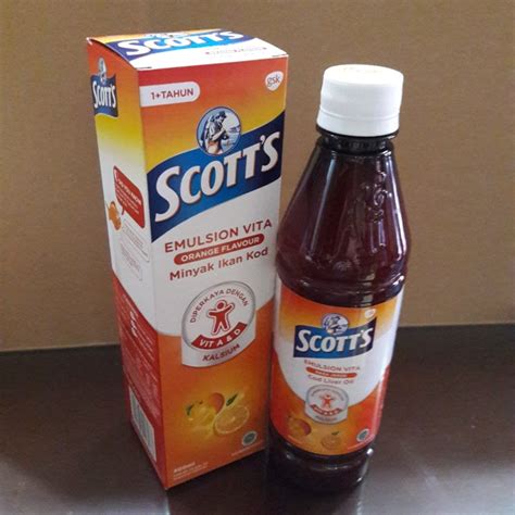 Minyak Ikan Multivitamin Anak SCOTTS EMULSION RASA JERUK Lazada Indonesia