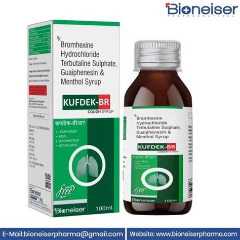 Kufdek Br Bromhexine Hydrochloride Syrup 100 Ml At ₹ 110 Bottle In