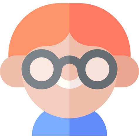 Nerd Basic Straight Flat Icon
