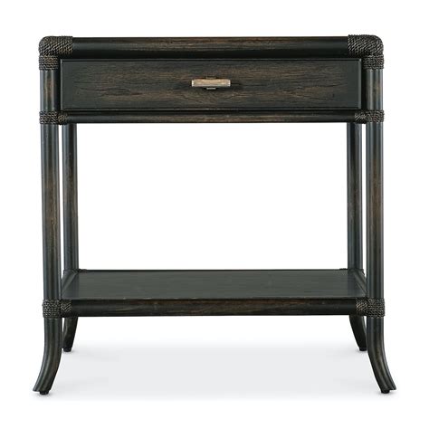 Retreat Black Rattan End Table Babettes Furniture And Home
