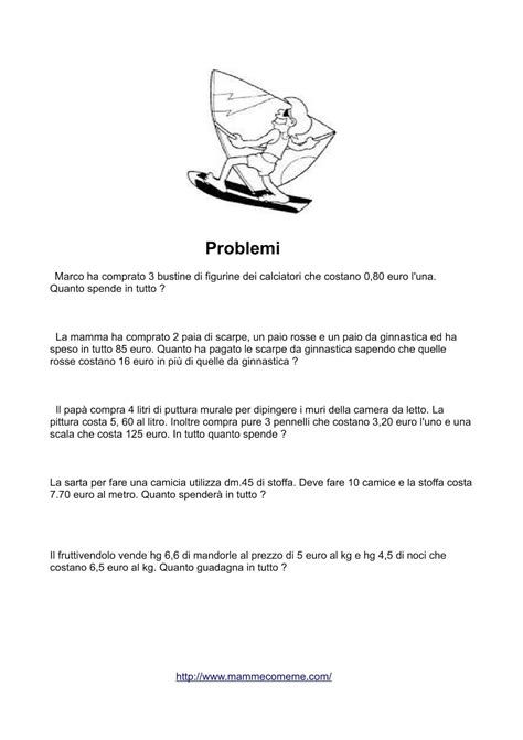 Mamme Come Me Schede Di Ripasso Di Matematica Per La Classe Quarta