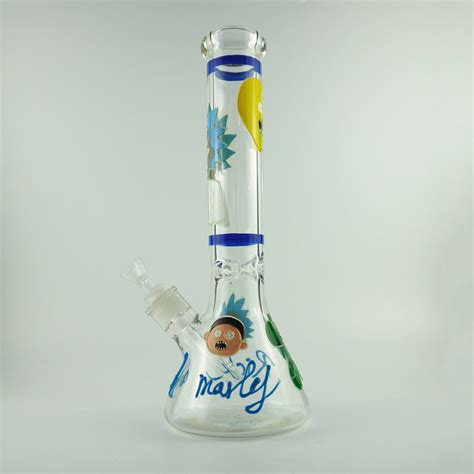 Lovely Hand Drawing Rick Beaker Glass Smoking Water Pipe Glass Pipe And Glass Water Pipe Price