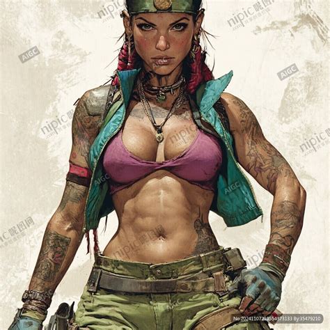 Ai创作图欧美游戏 欧美粗犷风 写实漫画人物 Cgi角色 废土朋克 欧美风人物 写实cg级 欧美画风 写实人物插画 Cg绘画作品 超酷性感美女漫画 Cgi艺术家 Cg人物 人物效果图nipic