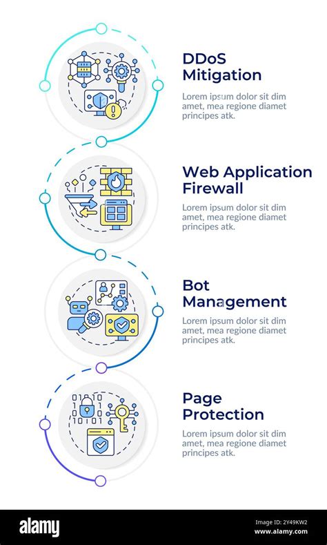 Application Security Solutions Types Infographic Design Template Stock