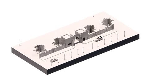 Entrance Gate In Revit 3d Model Turbosquid 2195886