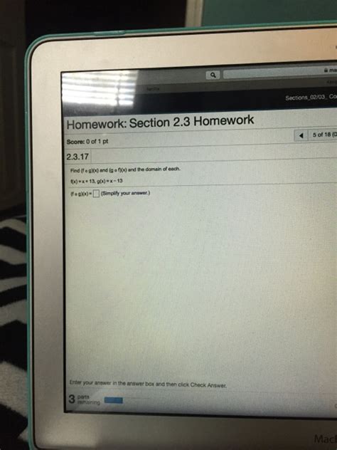 Solved Sections 0203 Homework Section 23 Homework Score