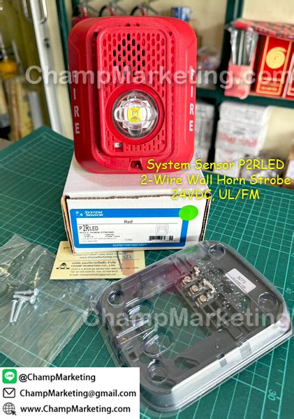 System Sensor P2rled L Series Indoor 2 Wire Led Horn Strobe Wall Mount