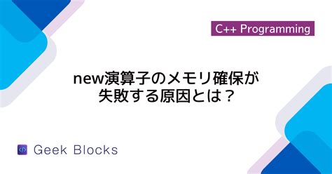 C new演算子で初期化する方法構造体 クラス 配列の初期化方法を解説 GeekBlocks