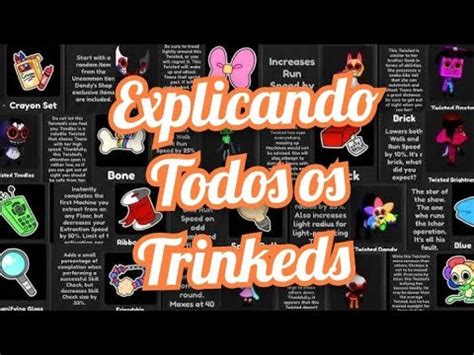 Explicando Todos Os Trinkets Dandys World Roblox Youtube
