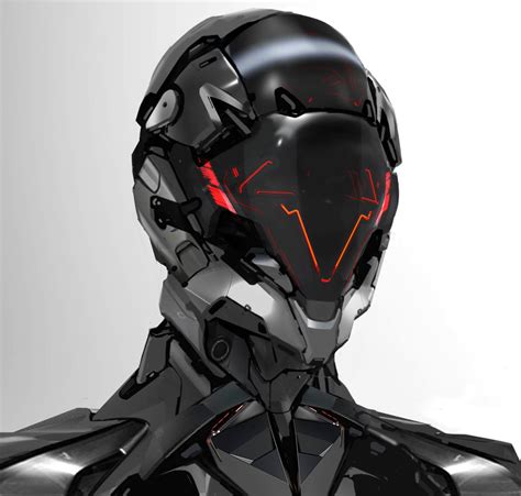 Artstation Robot Head Sketch 6