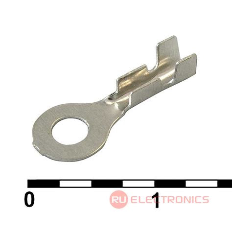 Наконечник кольцевой неизолированный RUICHI DJ431-3A-B, 1,0-1,5 мм2 ...