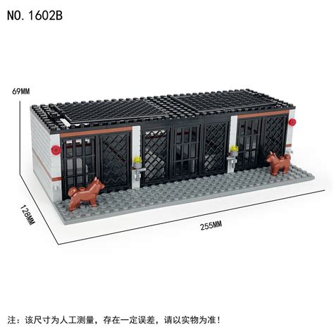 Minifiguresmoc 1602b Prison Cell Prisoner Brigade Model Small Particle Assembly Building Block