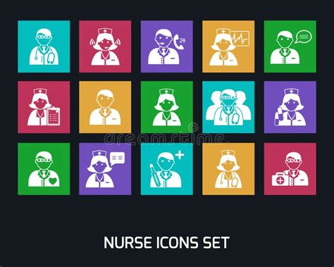 Doctor And Nurses Set Stock Vector Illustration Of Object 51836460