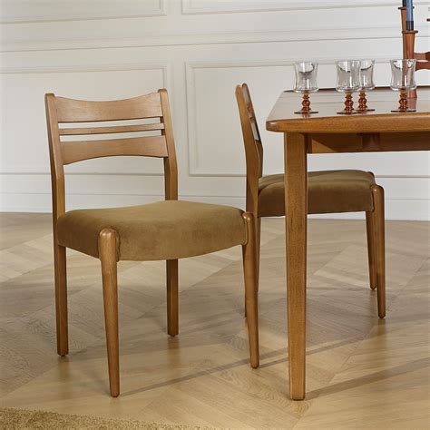 Vintage Style Solid Wood Dining Chairs Set Of 2
