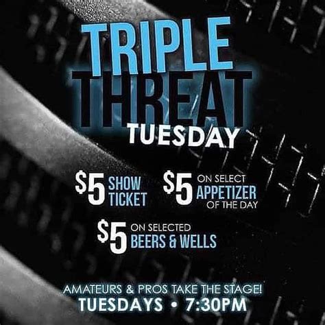Nathan Daggett Comedy Triple Threat Tuesday Dont Forget To Come Out For This Unique Show