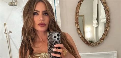 Sofía Vergara Hizo Una Selfie Con Su Look Para La Fiesta De Vanity Fair Y Un Detalle Se Robó La