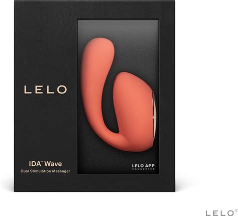 Lelo Ida Wave Coral Red Dual Vibrator Voor Dames Met 2 Krachtige