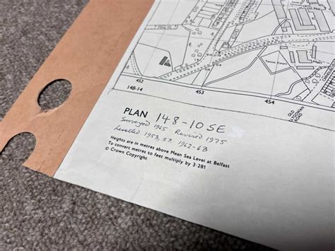 Vintage 1975 Ordnance Survey Map Of Comber On The Square Emporium