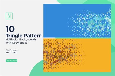 Vibrant Triangles Pattern Background Graphic By Microstock · Creative Fabrica