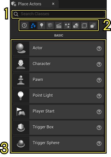 Placing Actors In Unreal Engine Unreal Engine 56 Documentation