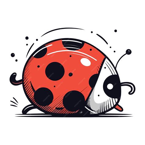 Premium Vector Ladybug Cartoon Vector Illustration Isolated On A White Background
