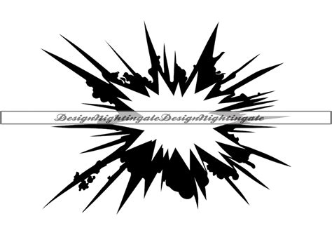 Explosion Svg Cartoon Boom Svg Comic Book Svg Explosion Clipart