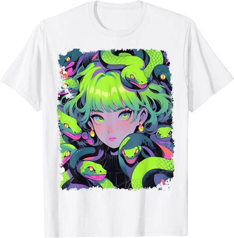 Feminine Greek Mythology Goddess Sexy Medusa Hair T Shirt